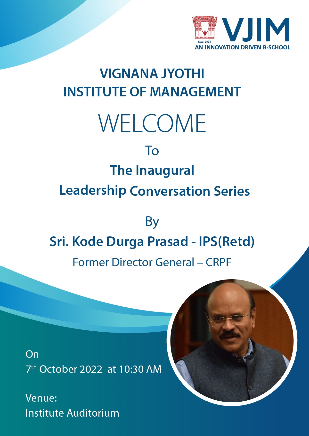 Leadership Conversation Series - Vignana Jyothi Institute Of Management ...